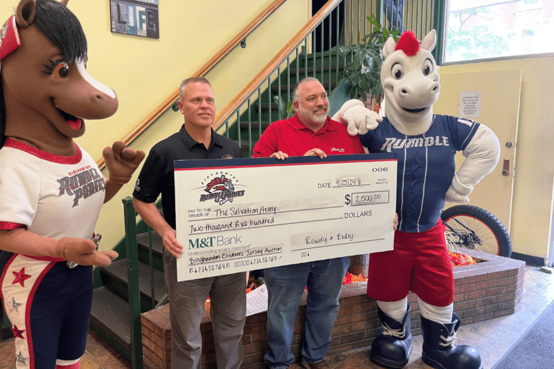 A Home Run for Hunger: Binghamton Rumble Ponies Raise $2,500 for ...
